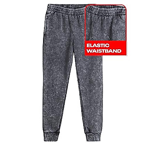 Reebok Boys' Sweatsuit Set - 2 Piece Fleece Hoodie Sweatshirt and Jogger Sweatpants (4-12), Size 8, Premium Black