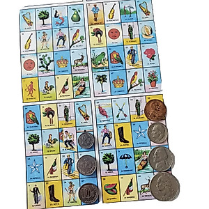 1 Spiral Book Boards Loteria Chalupa Bingo Mexican Toy Family Game New by Border Merchant