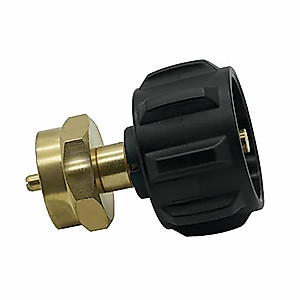 QCC1 Regulator Valve Propane Refill Adapter LP Gas 1 LB Cylinder Tank Coupler, Black