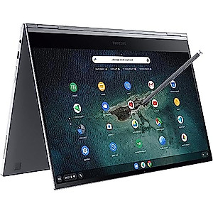 SAMSUNG Chromebook Touchscreen Laptop with Pen| 13.3 UHD AMOLED Display| Intel i5-10210U| Backlit Keyboard| Wireless Wi-Fi6| USB C| Fingerprint| Chrome OS| Webcam (8GB RAM| 256GB SSD+32G SD Card)