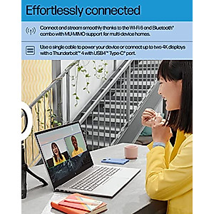 HP Envy Laptop, Intel Core i7-1255U Processor, Intel Iris Xe Graphics, 12 GB RAM Memory, Windows 11 Home Operating System, (17-ch2010, Natural Silver)