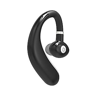 JUNAN Bluetooth V5.0 Headset, Wireless Earpiece, Ultra-Light Weight (12g) Hands Free Earphones with Built-in Mic,Suitable for Left and Right Ears, Anti-Sweat and Noise Reduction
