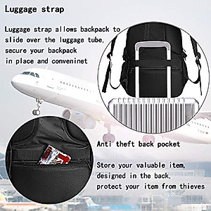 Swono Crow Backpack with Usb Port School Work Backpack for Women Men