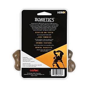 HERO | Bonetics | Dog Bones | Puppy Bones | Designed for Large Dogs Up to 65 lbs (Beef Flavor)
