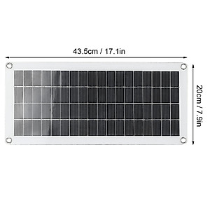 Natudeco 20W 18V Solar Panel Flexible Panel Charging Panel Foldable Portable Charging Device for Car Boat Mobile Phone Advertising Light Outdoor