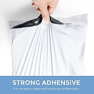 Metronic Poly Mailers 12x15.5 100 Pcs | Medium Shipping Bags for Clothing | Mailing Bags for Small Business, Shipping Envelopes, Packing Bags in White