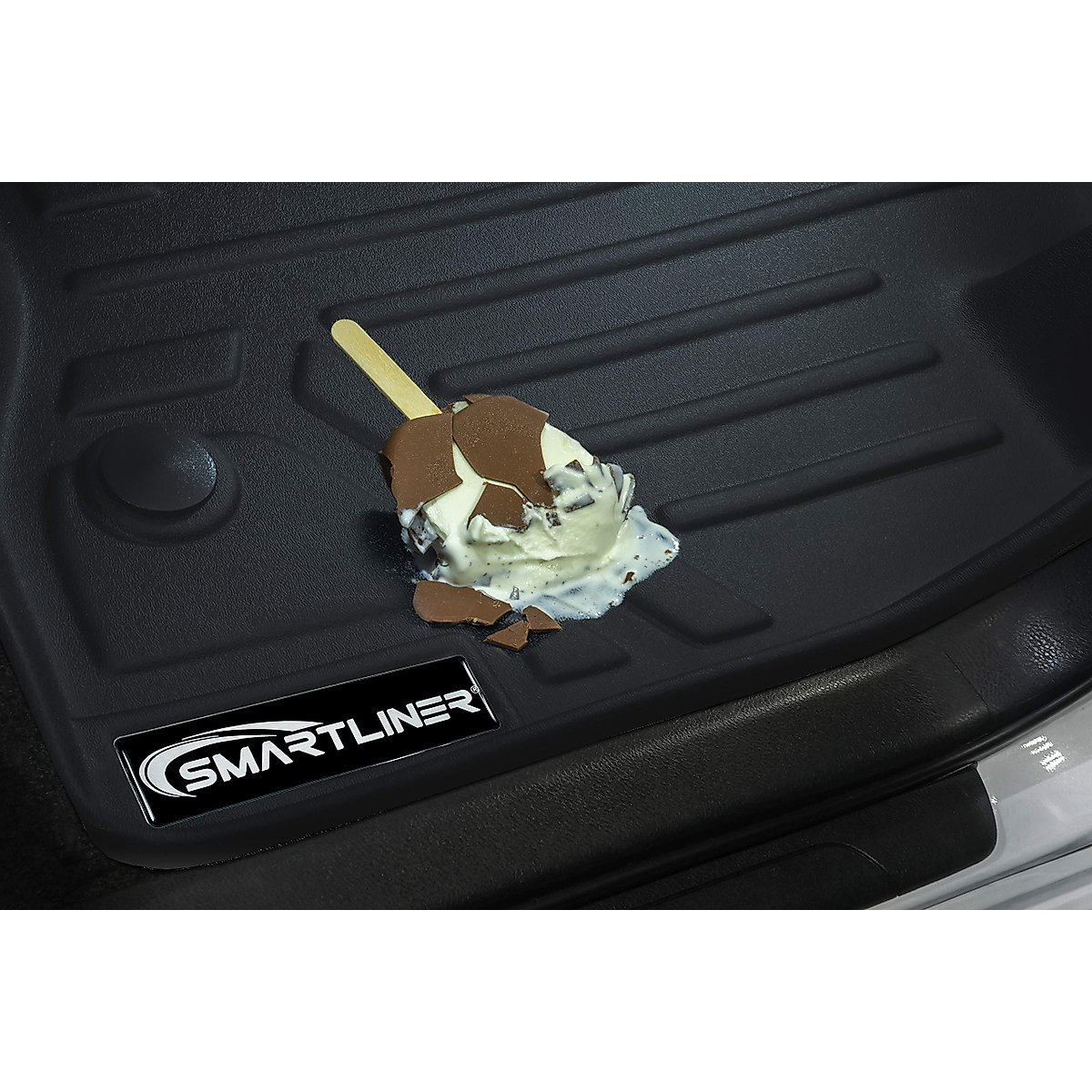 SMARTLINER Floor Mats 3 Row Liner Set Black Compatible with 2018-2022 Expedition/Navigator with 2nd Row Bucket Seats (Incl. Max and L)