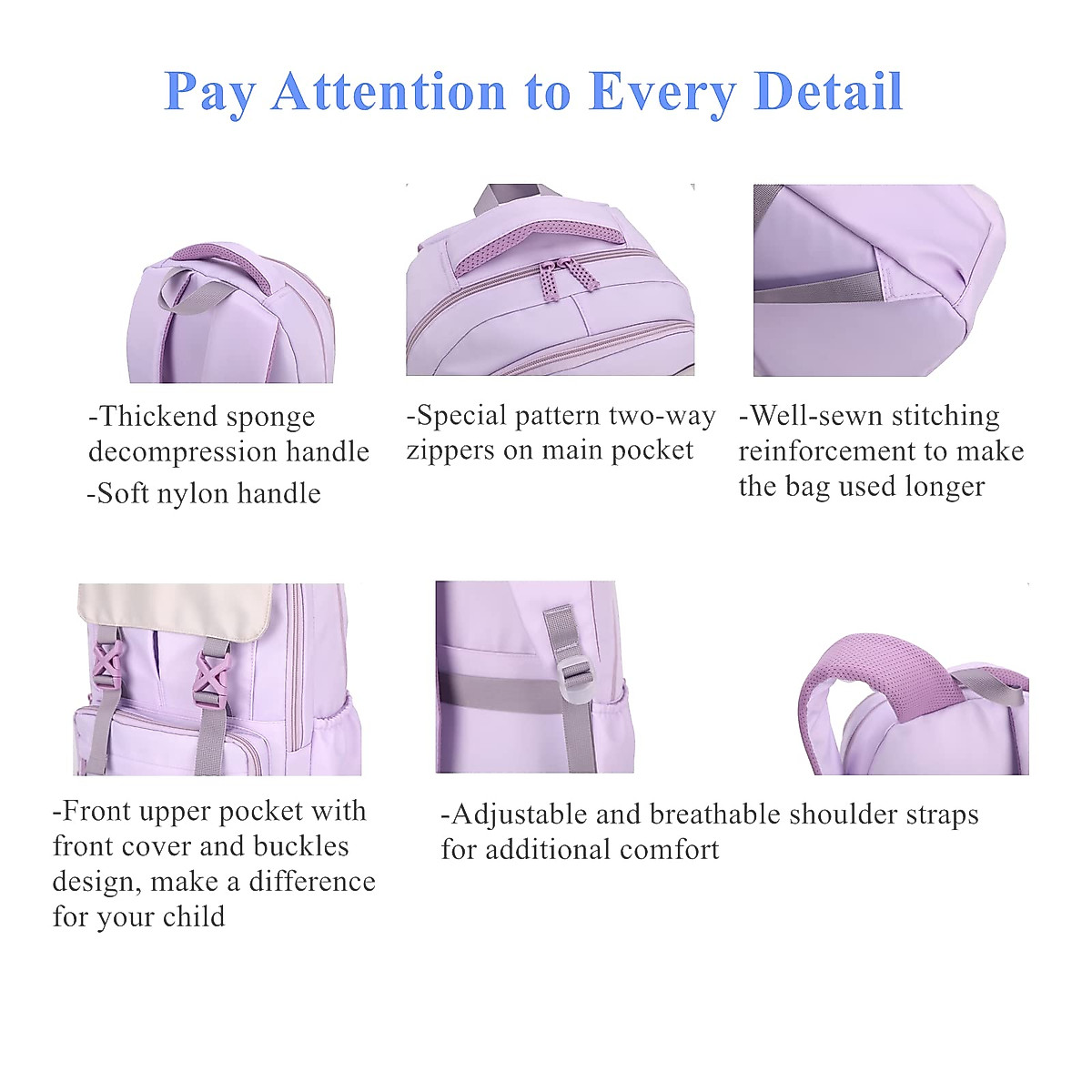 Dog-Paw Print School-Bag Backpack for Girls Middle School Elementary Bookbag Casual Daypack