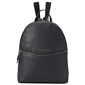 Tommy Hilfiger Whitney II Medium Dome Backpack Pebble PVC Black One Size