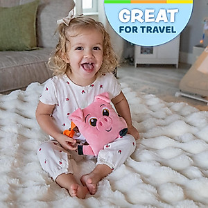 Buckle Toys - Boink Pig - Learning Activity - Develop Fine Motor Skills and Problem Solving - Sensory Toddler Travel Toy