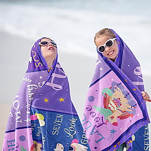 Henazin 7 Year Old Girl Birthday Gifts, Gifts for 7 Year Old Girls, 7 Year Old Girl Gift Blanket 60"X50", Girls Birthday Gifts Age 7, Birthday Gifts for 7 Year Old Girls, 7th Birthday Gifts for Girls