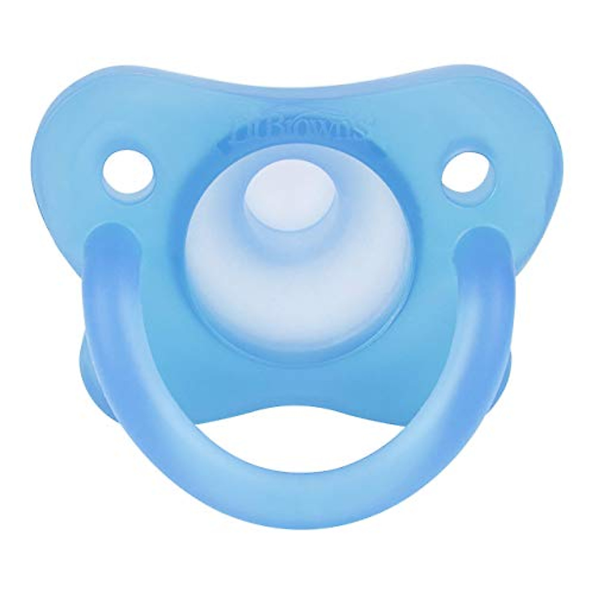 Dr. Brown's HappyPaci Silicone Newborn Pacifier for Breastfeeding Baby - Blue - 3pk - 0-6m