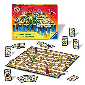 Ravensburger Labyrinth - Enthralling Family Board Game | Ideal for Kids and Adults Aged 7 and Up | Offers Great Replay Value | Designed for 2-4 Players | Globally Celebrated | ASIN: 26448
