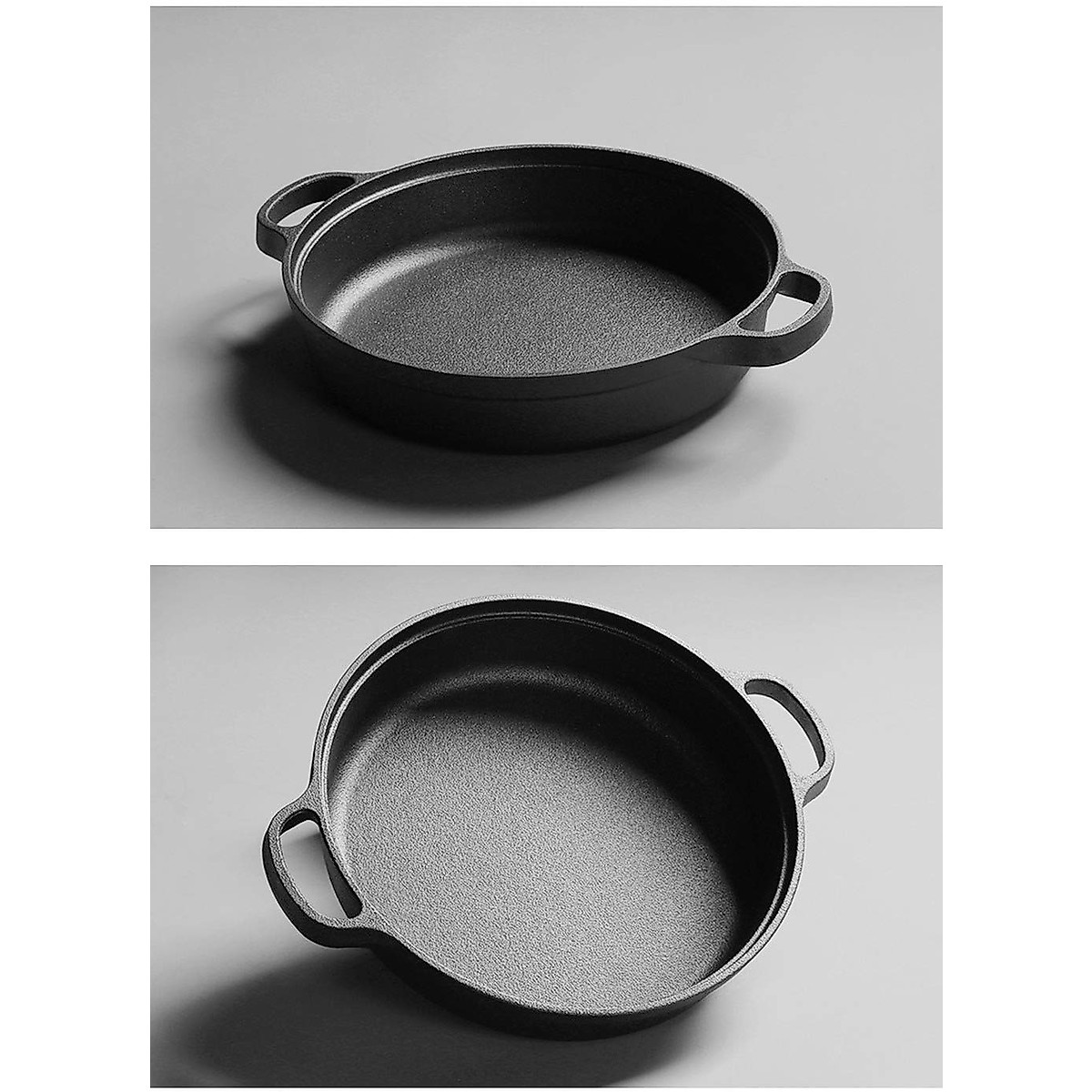 BEIHG Pre-Seasoned Cast Iron Grill Skillet Pan.cast Iron Skillet 9-inch Masterclass Cookware for Barbecue, Stove, Oven or Camping