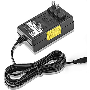 Yustda (6.5 Ft Long Cable) AC 100V-240V Converter Adapter DC 7V-7.5V 2A / 2000mA Power Supply US 5.5mm x 2.1mm / 2.5mm Plug Tip Center +