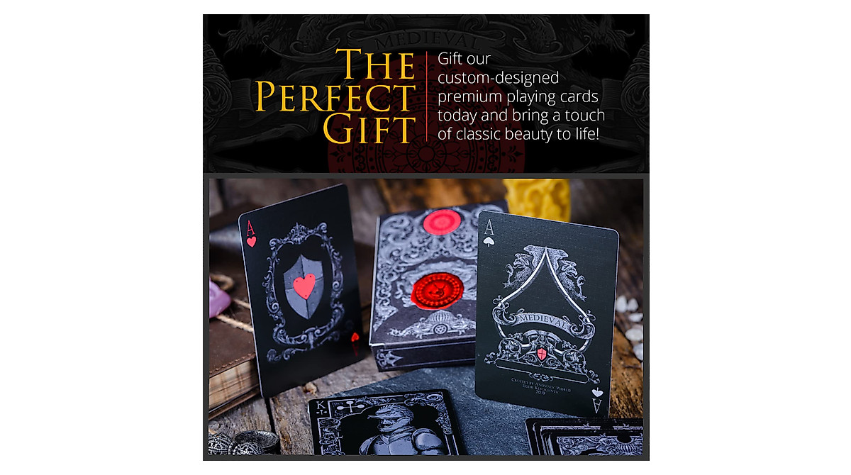 Medieval Playing Cards - Authentic & Durable Deck for Games