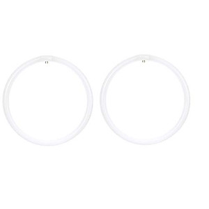 Ciata FC16T9/CW Fluorescent T9 Circline Ceiling Light Bulb, 40 Watt, 4100K - 2 Pack