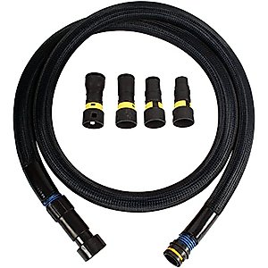 Cen-Tec Systems 95545 Antistatic Vacuum Shop Vacs with Expanded Multi-Brand Power Tool Adapter Set, 10 Ft. Hose with Protective Sleeve, Blue