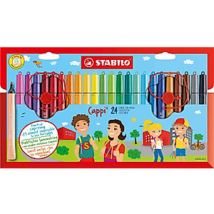 STABILO 168/24-4 Cappi Wallet of 24 - Felt-tip Pen - Multicolour