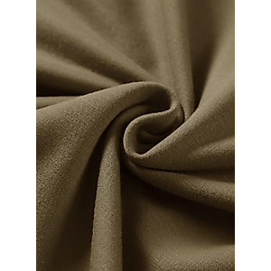 JMIERR Sweatsuits for Men Set 2 Piece Airport Outfits Long Sleeve Drawstring Hoodie Sweatshirt & Joggers Sweatpants with Pockets, Fall Tracksuit Matching Lounge Sets, Large, Khaki