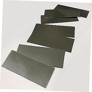 ERINGOGO 2 Pcs Electrode Plate Zinc Electrodes Plate Material Battery Material Scientific Zinc Electrode Fruit Zinc Plate Zinc Strip Material Electrode Strip Battery Tester Silver