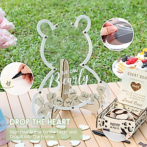 Fonder Mols Baby Shower Guest Book Alternatives - We Can Bearly Wait Baby Shower Decorations- Bear Party Reception Table Centerpiece Supplies (for 80 Guests)