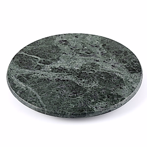 Creative Home Natural Green Marble Lazy Susan, 12" Diameter