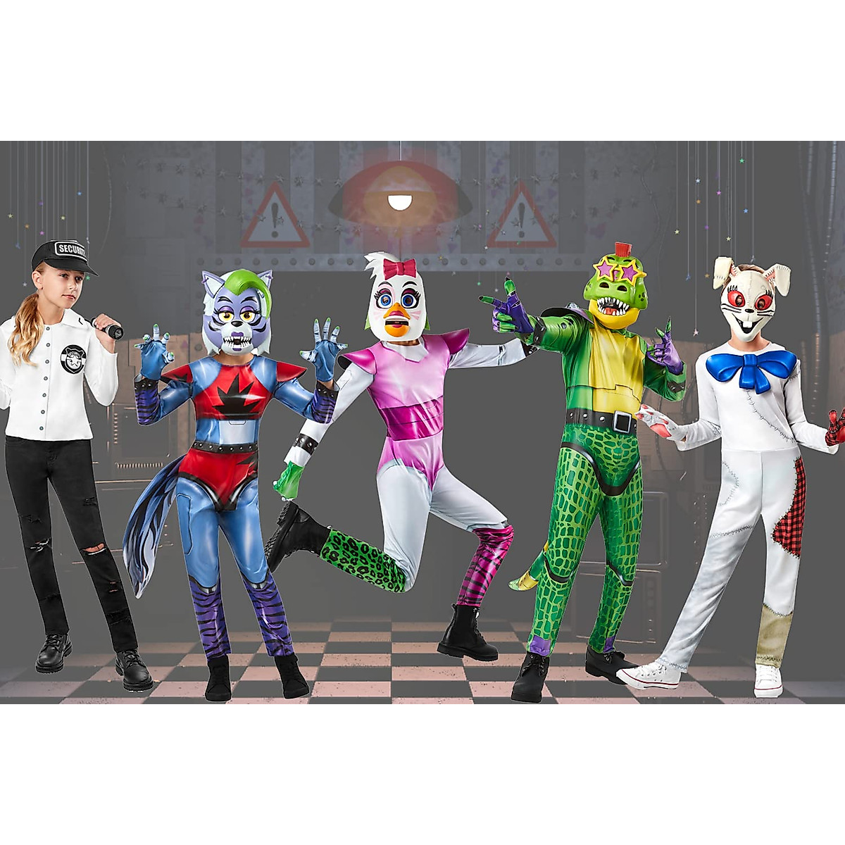 Rubies Child's Five Nights at Freddy's Montgomery Gator Costume for Themed Parties and Halloween, As Shown, X-Large