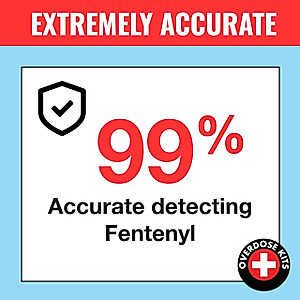 Fentanyl Test Strip Kit - Includes 5 Fentanyl Test Strips, Mixing Container, 10mg Spoon and Instructions - 5 Pack