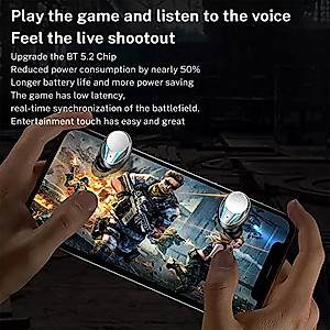 StitchGreen M41 Bluetooth 5.3 True Wireless Earbuds, Environment Noise Cancelling Earbuds with Charging Case, IPX7 Waterproof TWS Earphones, Long Battery 180Hrs Built in 4 Mics Headset iPhone (Black)