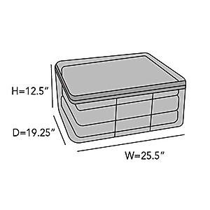 Covermates Keepsakes – Canvas Storage Bag - Premium Canvas - Carrying Handles -Dual Zipper Pulls - Indoor Storage-Natural