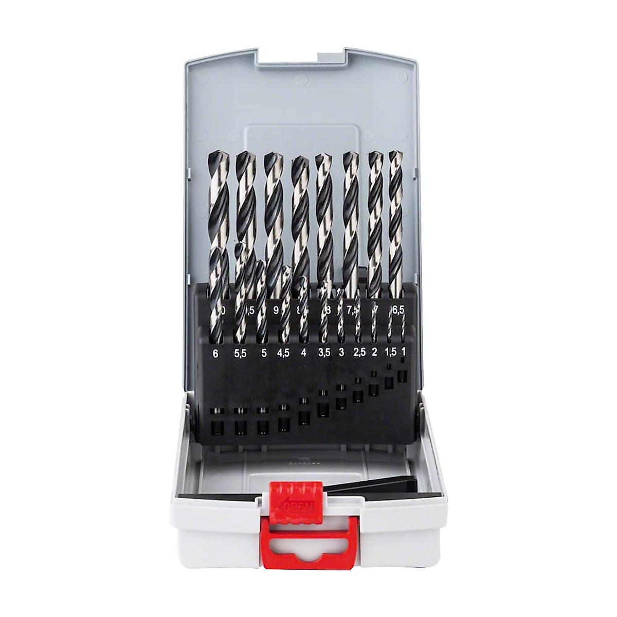 Bosch Professional 2608577351 19-Piece PointTeQ HSS Twist Bit Set (for Metal, ProBox, Drill Driver Accessories), 1,0–10,0 mm