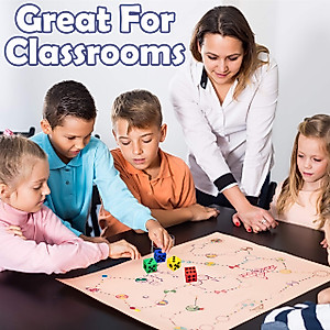 50 Pk Foam Dice, Large Foam Dice for Classroom, Quiet Soft Dice for Children Students Teachers