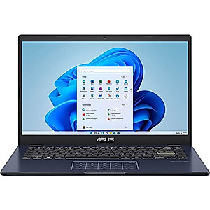 ASUS 2022 14" Thin Light Business Student Laptop Computer, Intel Celeron N4020 Processor, 4GB DDR4 RAM, 320 GB Storage, 12Hours Battery, Webcam, Zoom Meeting, Win11 + 1 Year Office 365, Black