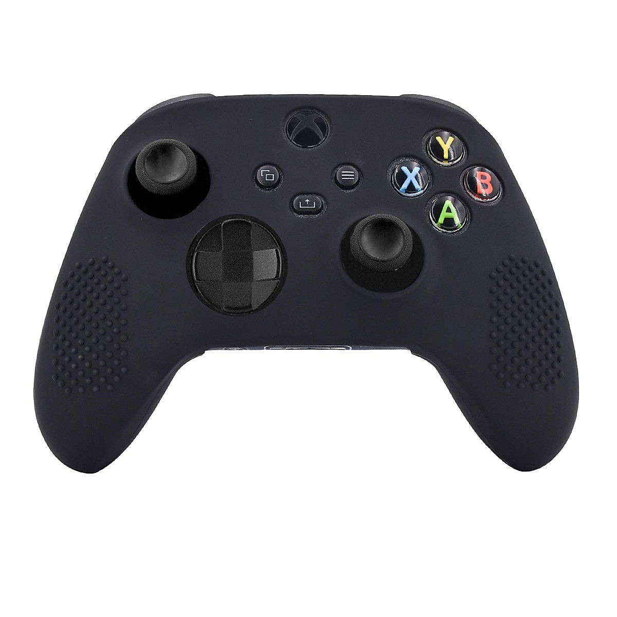 X Series X Controller Skin,Hikfly Controller Cover Compatible with Xbox Series X/S Controller Grips Case Non-Slip Studded Silicone Controller Cover with 4pcs Thumb Grips Caps(Red)