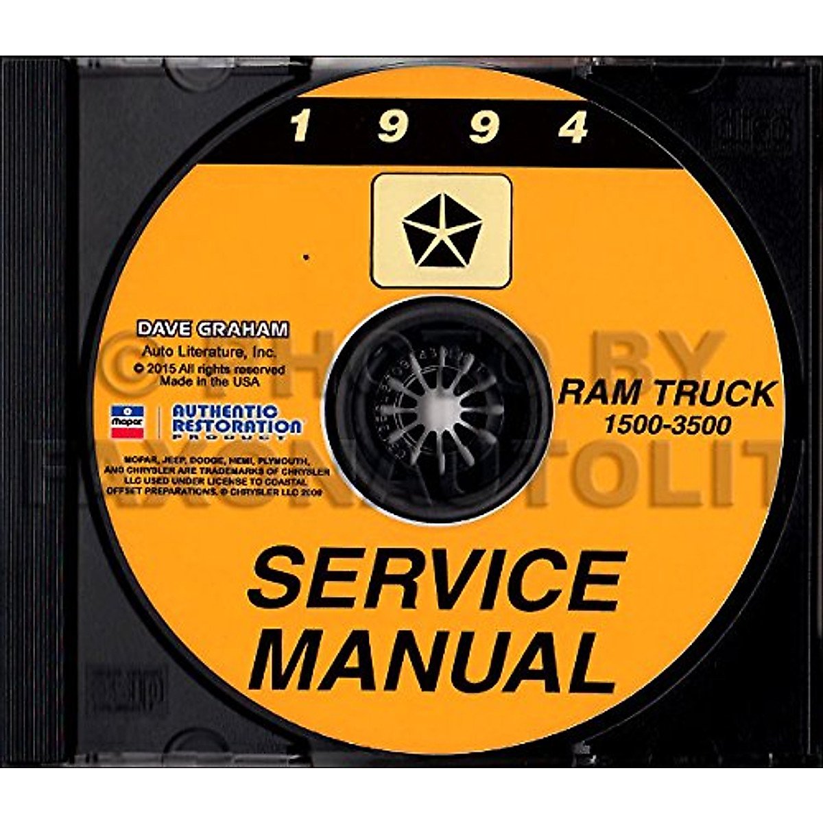 1994 DODGE PICKUP & TRUCK REPAIR SHOP & SERVICE MANUAL CD Including Ram, 1500, 2500, 3500, LT, ST, SLT, Work Special 2WD, 4WD, gasoline and diesel engines