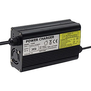 Eseegoo 24V 5A Battery Charger with 3-Pin XLR Connector for 24V Battery