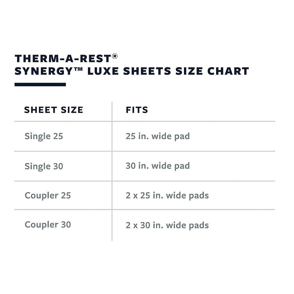 Therm-a-Rest Synergy Luxe Mattress Sheet, 30, Stargazer