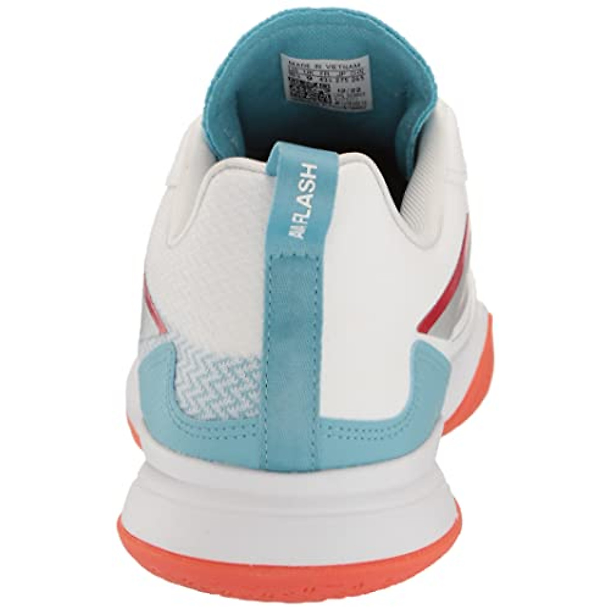 adidas Women's AvaFlash Tennis Shoe, White/Silver Metallic, 10