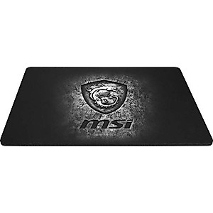 MSI Agility GD20 Premium Gaming Mouse Pad, Standard Medium Size,Ultra Smooth Micro-Tex Textile Surface,Anti-Slip Natural Rubber Base,Extra Thick,Perfect for Laser and Optical Mice,12.5” X 8.7” X 0.2”