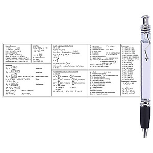 Zastic! Pack of 2 Chemistry Periodic Table of Elements Pen With Reference Sheet, Formulas, And Equations | Perfect for Chemistry Study Tool, Chemistry Gifts, and Science Teacher Gifts