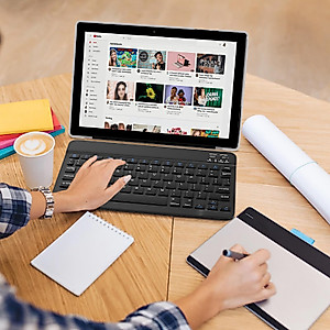 2 in 1 tablet, Android 13 tablets 10 inch, tablet with keyboard mouse foldable protective cover screen protective film Stylus Pen 12GB+128GB/1TB Expand 5G WiFi BT 5.0 WiFi6 Dual camera 6000 mah Tab