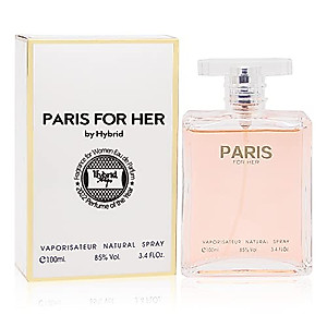 Hybrid & Company Paris for Her Fragrance for Natural Spray Sweet Scent Women Eau De Parfum 3.4 Fl Oz