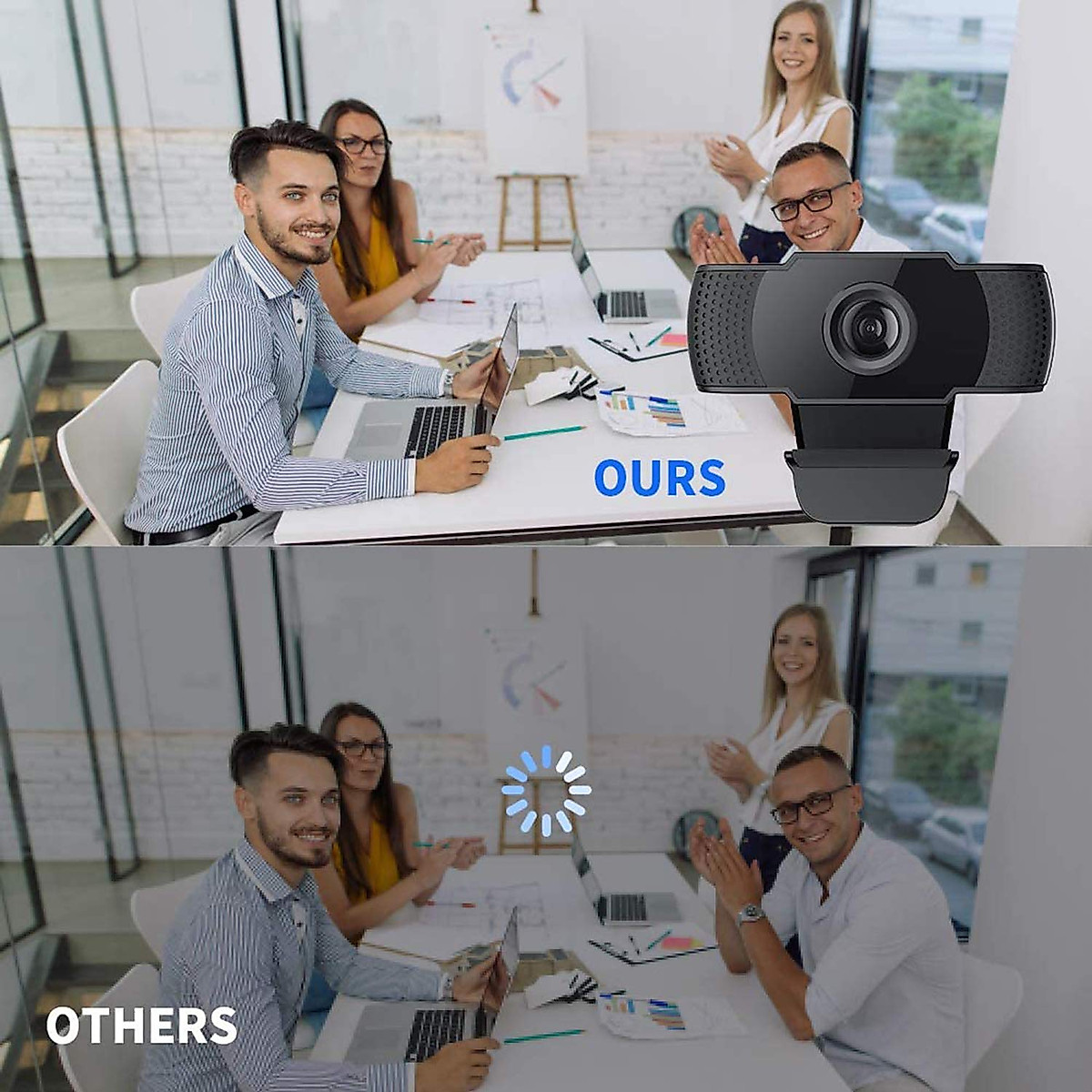 2022 Upgraded 2048 x 1080 Full HD Webcam 2K 30 fps Computer, 90° Wide Angle for PC Laptop Computer Zoom Skype Meeting Video Calling Games