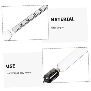 Mobestech Hydrometer Liquid Meter Liquid Measuring Tools Petroleum Meter Mud Making Supplies Liquid Tester for Distilling Supplies Liquidometer Petroleum Making Tool Measure Tool Glass