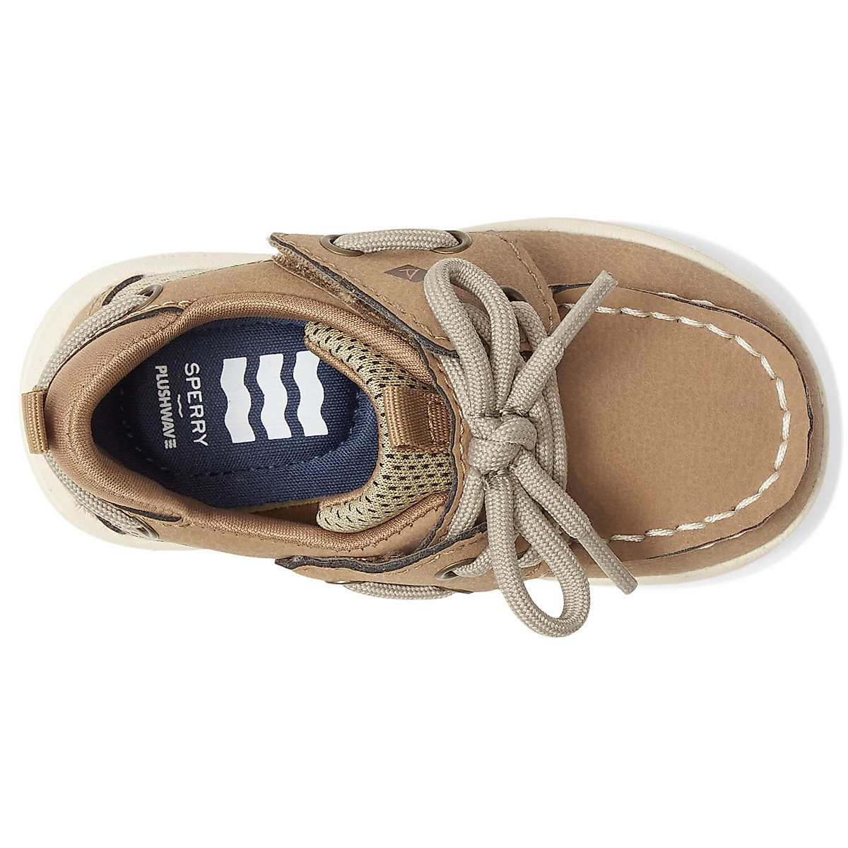 Sperry Fairwater Plushwave Jr Boat Shoe, TAN, 6 US Unisex Little Kid