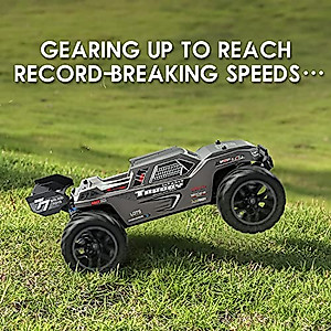 HAIBOXING 1:18 Scale RC Car 18868 36km/h High Speed 4X4 Off-Road Remote Control Truck, Waterproof Electric RC Cars All Terrain Toy Truck for Kid and Adults Two Batteries Supply 40 Mins Playtime