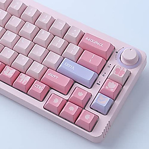 JOMKIZ Keycaps,143 Keys KCA Profile Garden Party Theme Custom Keycaps Set for Cherry MX Gateron Kailh Switches Mechanical Gaming Keyboard