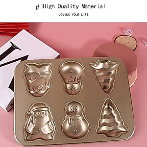 Cake Pan Carbon Steel Baking Pan Non Stick Christmas Serie Cake Mould Bread Mold Reusable DIY Baking Pan For Toast Bread Oven Bakeware