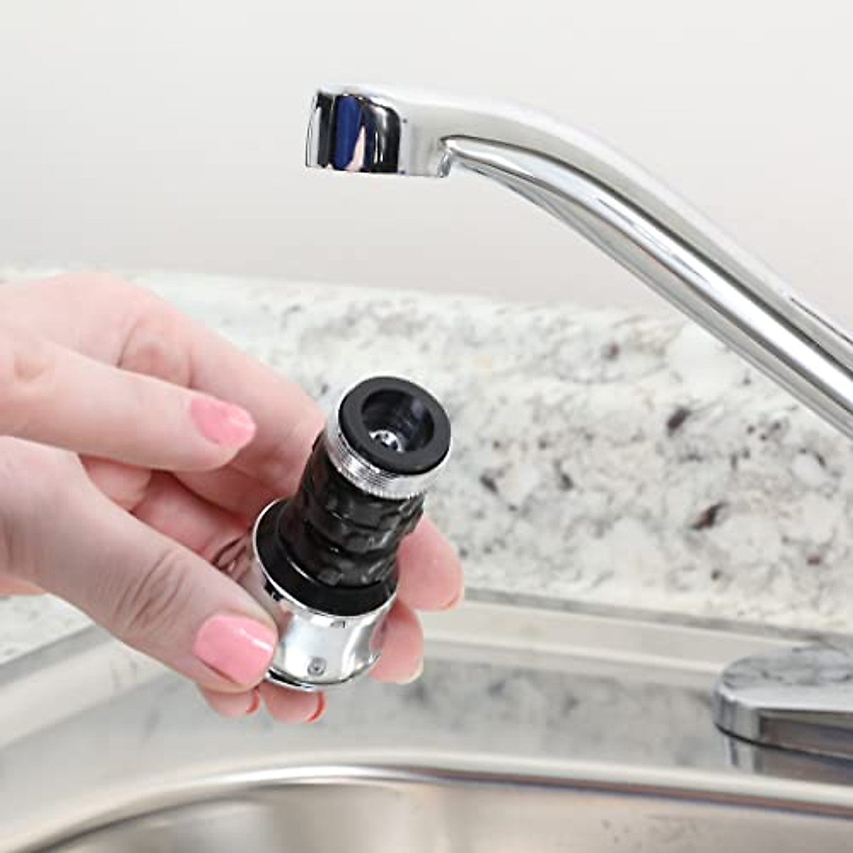 DANCO 10500 Dual Threaded Water Saving Faucet Aerator, 15/16-27 Male X 55/64-27 Female, 1.5 gpm